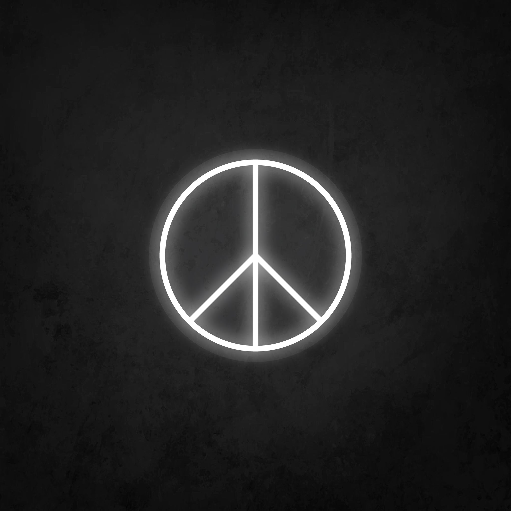 LED Neon Sign - Peace Logo – Self Signs