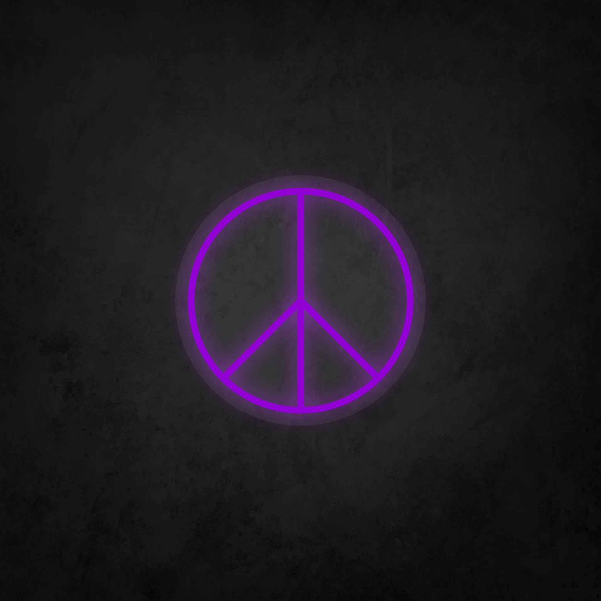 LED Neon Sign - Peace Logo – Self Signs